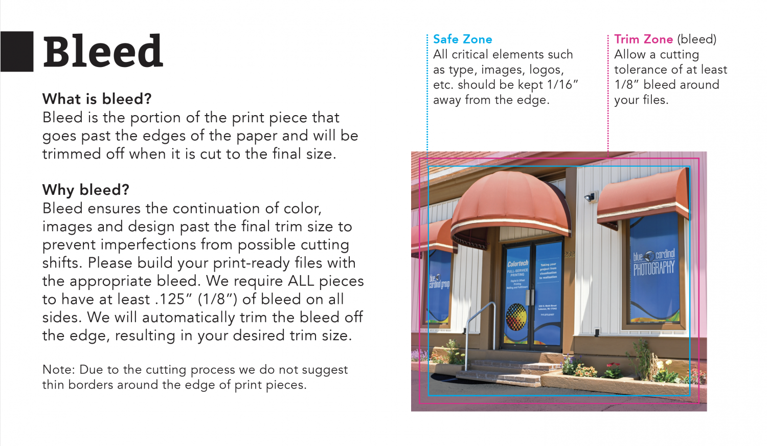 Having Bleed in Your Document | Colortech, Inc. Creative Solutions