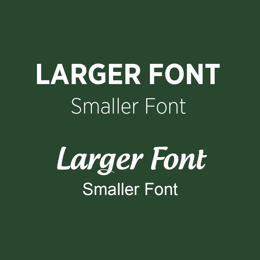 Typeface Choices | Colortech, Inc. Creative Solutions